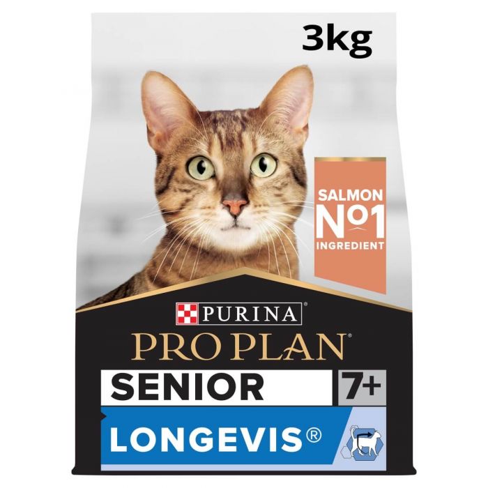 Purina Pro Plan Longevis Senior 7+ Dry Cat Food with Salmon - The Pet Food